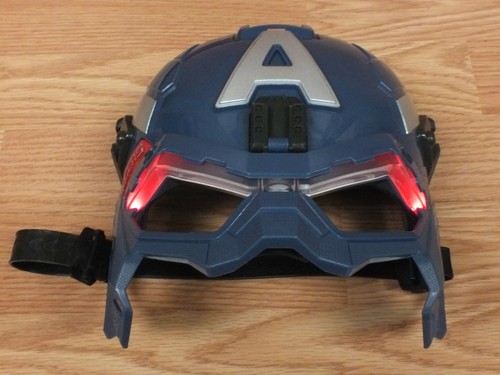 Genuine Hasbro 2013 Marvel Captain America Rogers Light up Mask w ...
