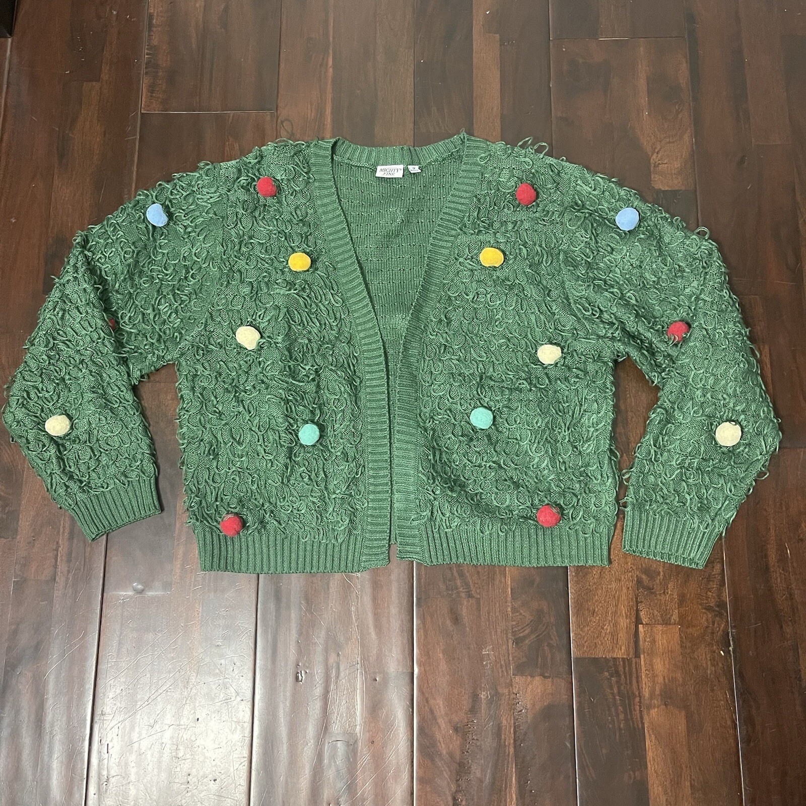 Mighty Fine Christmas Tree Cardigan Sweater Women's 1… - Gem