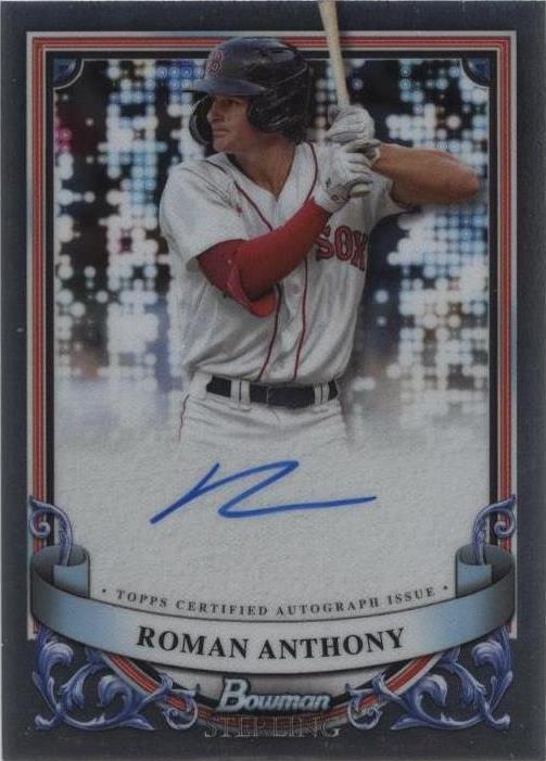 2024 Bowman Sterling - Prospect Autographs #PA-RA Roman Anthony (AU, RC ...