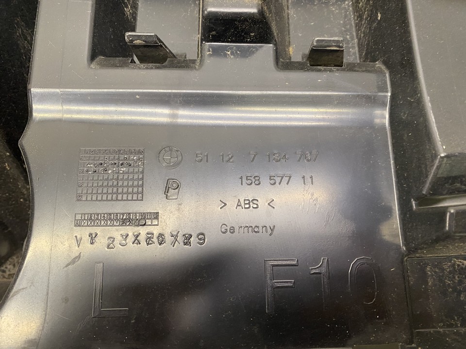 BMW 5 F10 520 D Hinten Links Stoßstange Halter 7184767 51127184767 2.00 ...