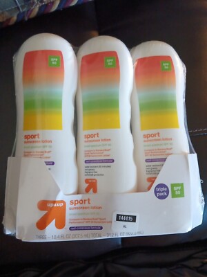 UP & UP Sport Sunscreen Lotion (SPF 50) 3-Pack! (31.2oz) | Triple Pack ...