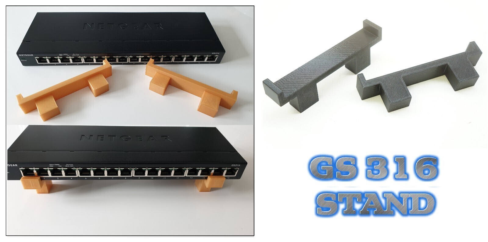 Elevated Stand for NETGEAR GS316 16 Port Ethernet Switch Hub (+1") | eBay