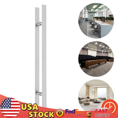 Double Sided Door Handle 35.24" Push Pull Door Handle Polished ...