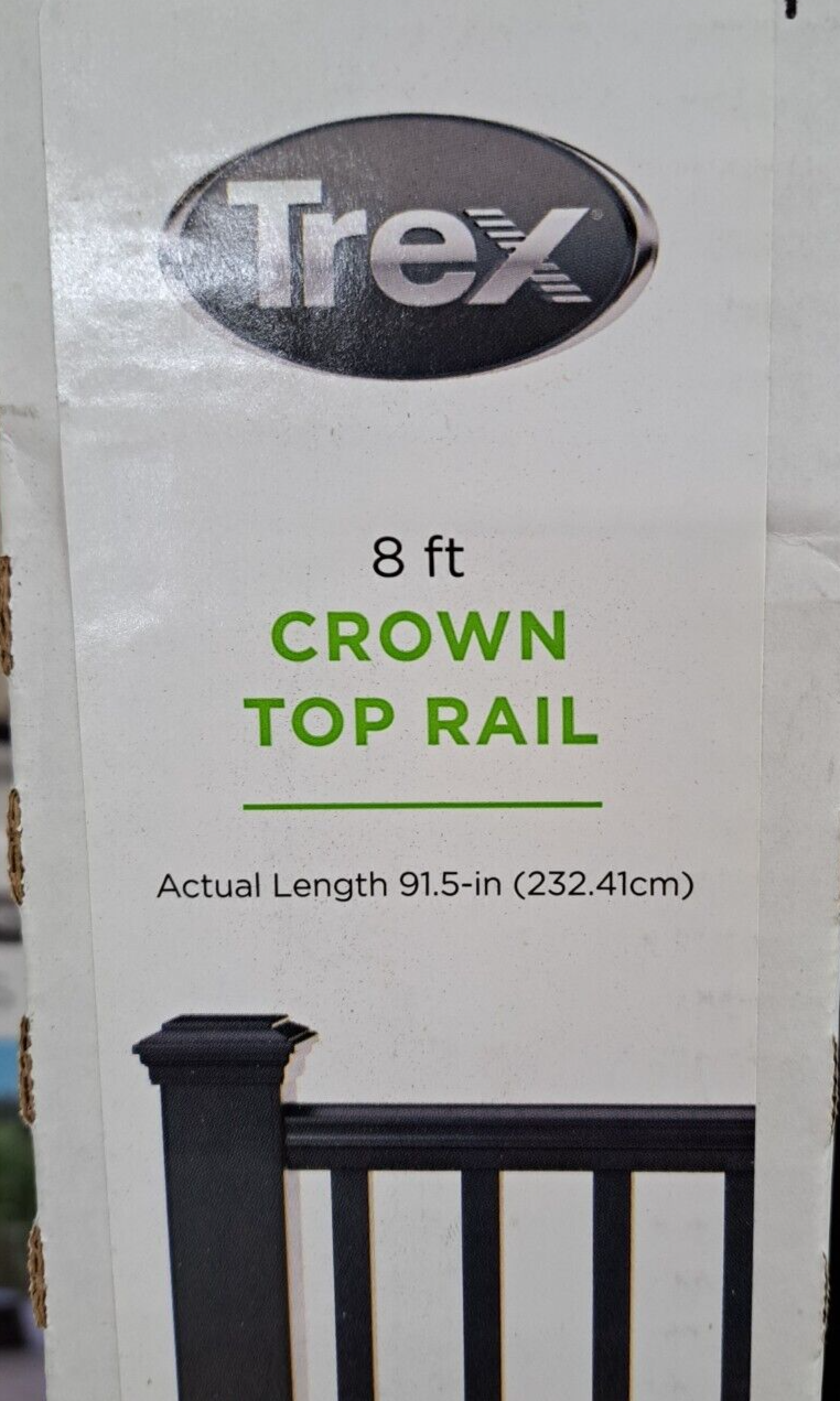 TREX TRANSCEND 8' ( 91.5 IN ) TREE HOUSE CROWN TOP RAIL RAILING ...