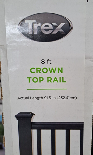 TREX TRANSCEND 8' ( 91.5 IN ) TREE HOUSE CROWN TOP RAIL RAILING ...