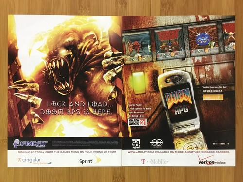 Doom RPG Mobile 2005 Print Ad/Poster Original Official Promo Art ...