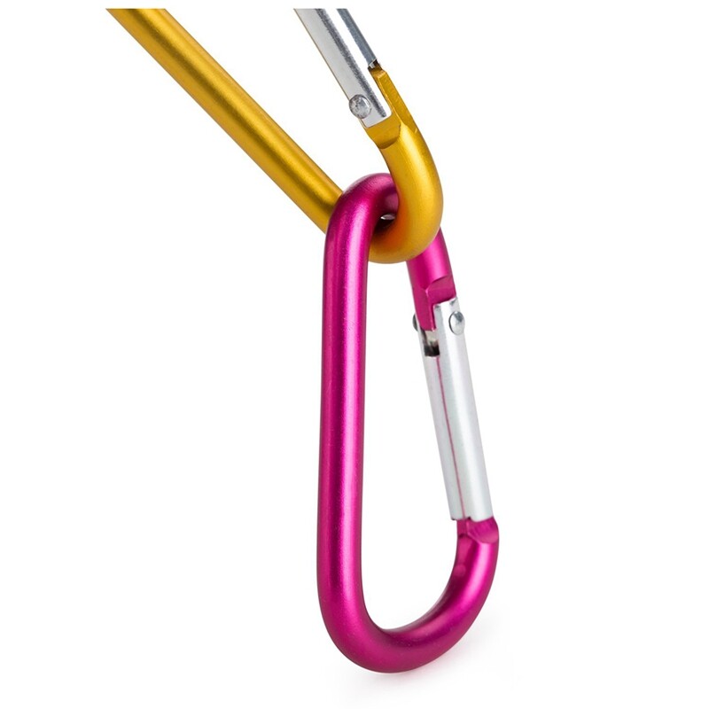 20pcs D- Locking Carabiner Keychain Spring Clip Lock Carabiner Hook ...