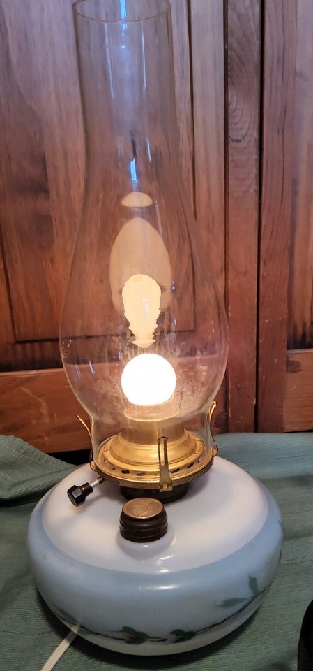 Antique Victorian Hanging Electrified Kerosene Oil Library Parlor Lamp ...
