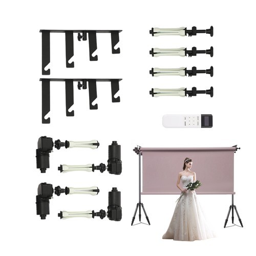 4-Roller Electric Photography Backdrop System with Remote Control | eBay