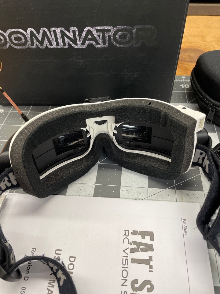 Fatshark Dominator V1 FPV Goggles 5.8GHz RX RC Drone Plane Quad No ...