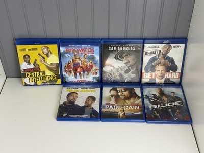 Blu-ray DVD Dwayne Johnson The Rock and Kevin Hart Movie Lot Of 7 | eBay