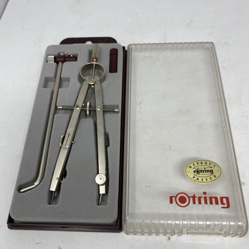 Rotring Drafting Drawing Compass Made in Germany W/ Case Vintage NOS | eBay