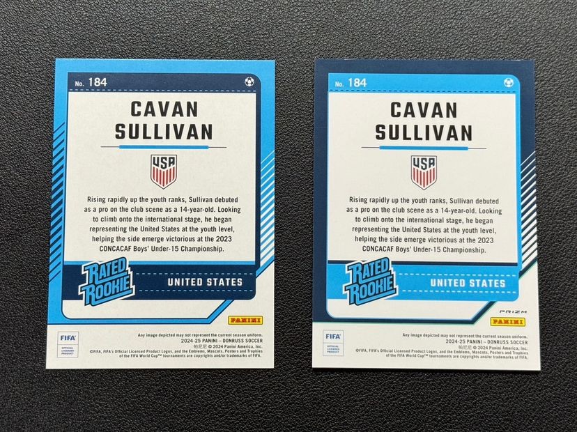 2024-25 Panini Donruss Cavan Sullivan RC Rated Rookie Cracked Ice ...