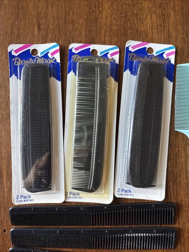Vintage Combs Lot of 30 Variety Sizes Unbreakable Beauty magic Goody ...