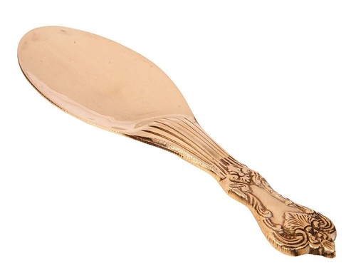 Indian Traditional Designer Pure Brass Serving Spoon For Kitchen ...