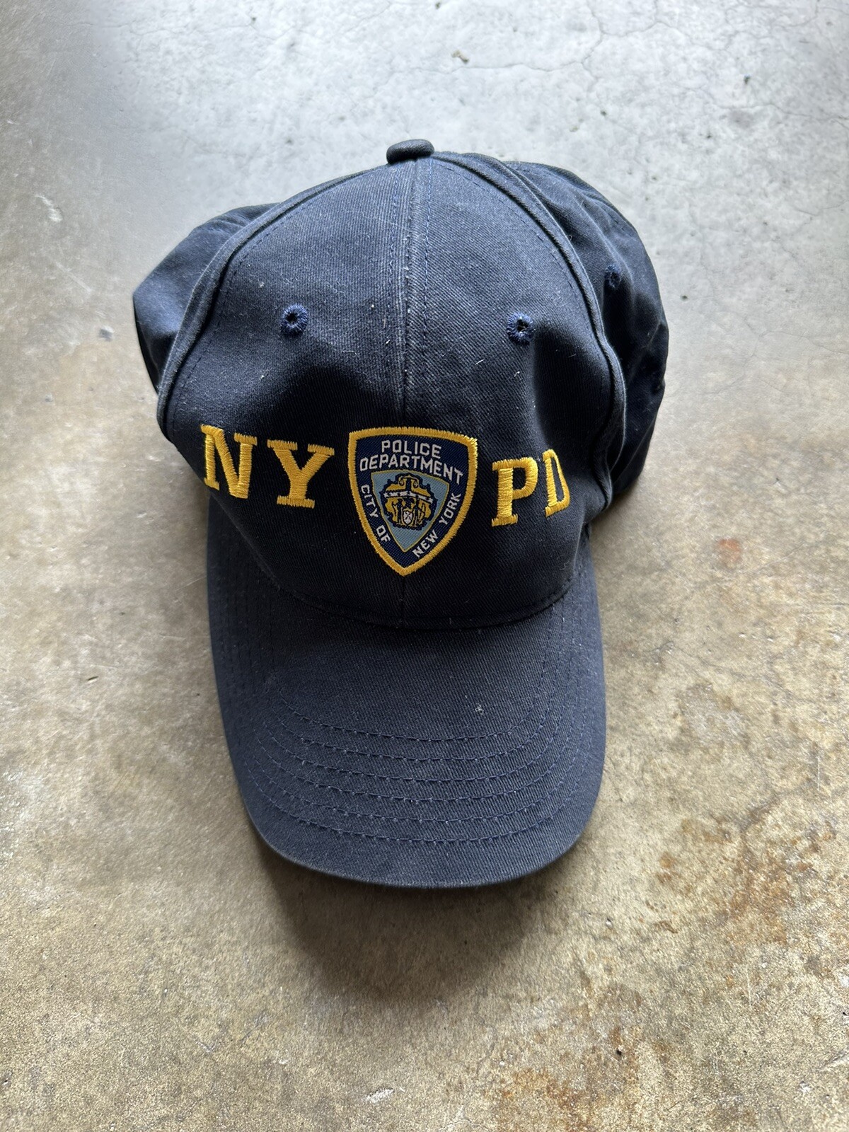 Y2K NYPD Adjustable Police Department Hat “New Yorks … - Gem