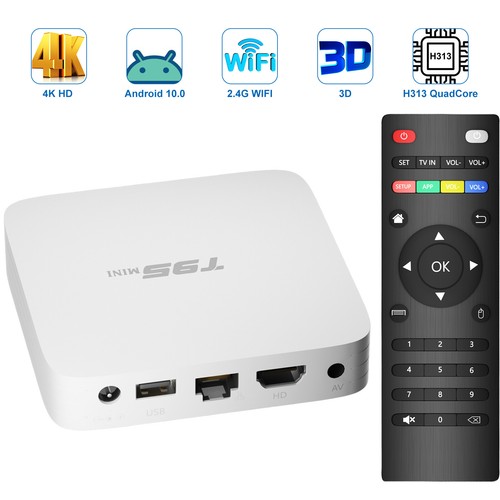 T95 Mini HD Android 10.0 Smart TV Box UHD 4K WIFI Media Player 1GB+8GB ...