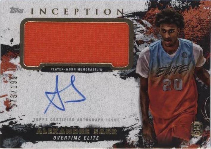 2021-22 Topps Inception OTE Overtime Elite - Inception Autograph Patch ...