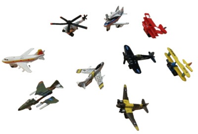 Lot of 9 Vintage Micro Machines Planes Airplanes Biplanes Helicopter ...
