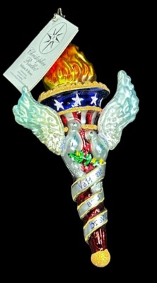 Christopher RADKO Christmas Ornament Valiant & Brave Peace Doves | eBay