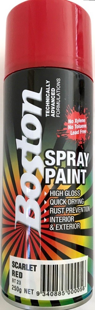 Boston Spray Paint Cans 250G High Quality & Available in 23 Colours ...