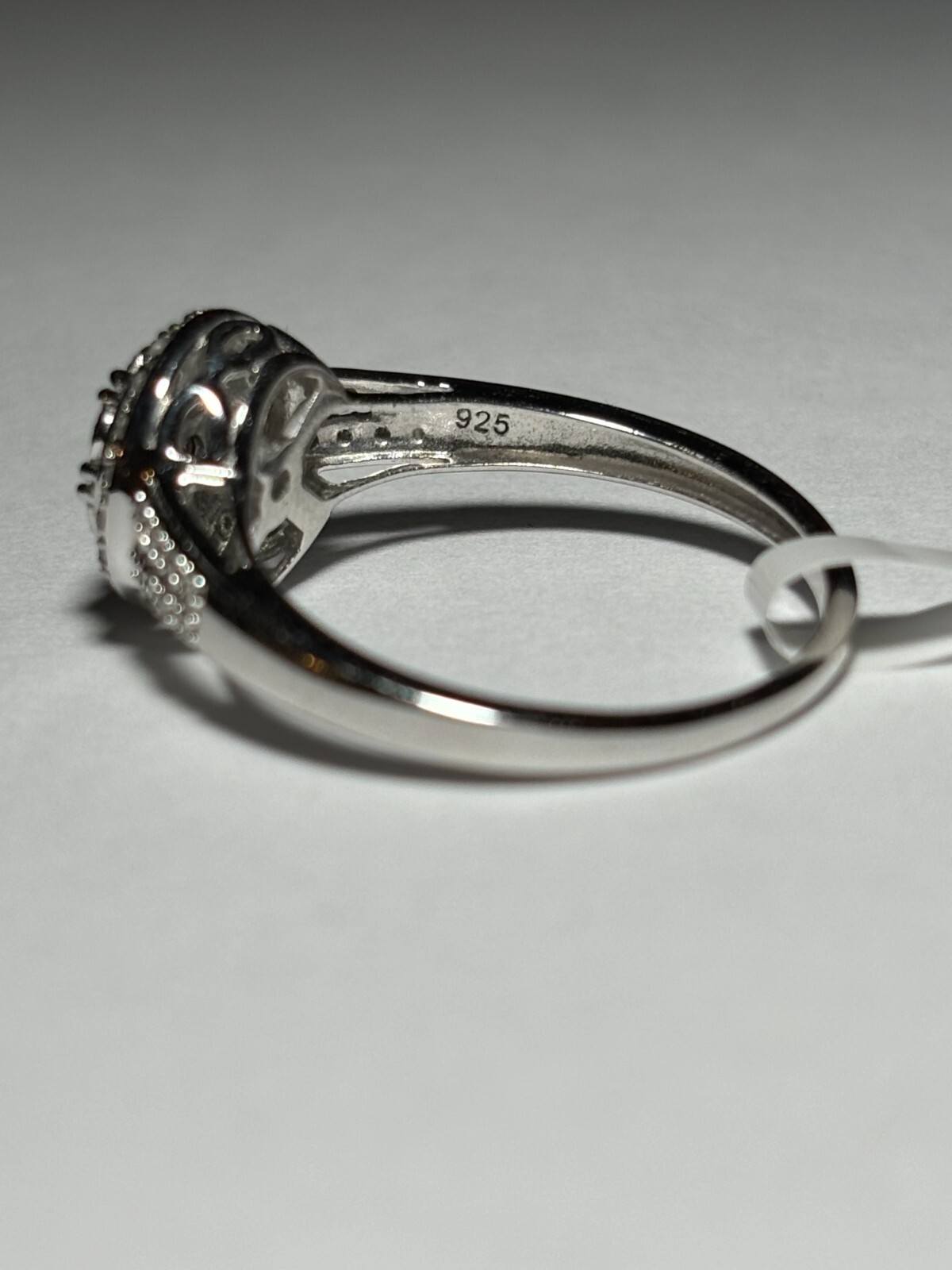 .925 Sterling Silver .10ctw Natural Diamond Ring Size 7 "GJ" | eBay