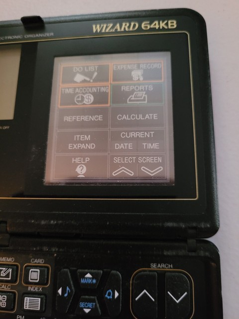 Sharp Wizard 64KB Electronic Organizer Model OZ-7620 for sale online | eBay