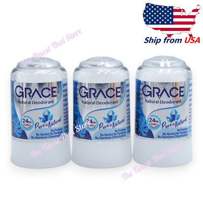 Grace Natural Crystal Deodorant Stick Pure & Natural Alum Deodorant 70g ...