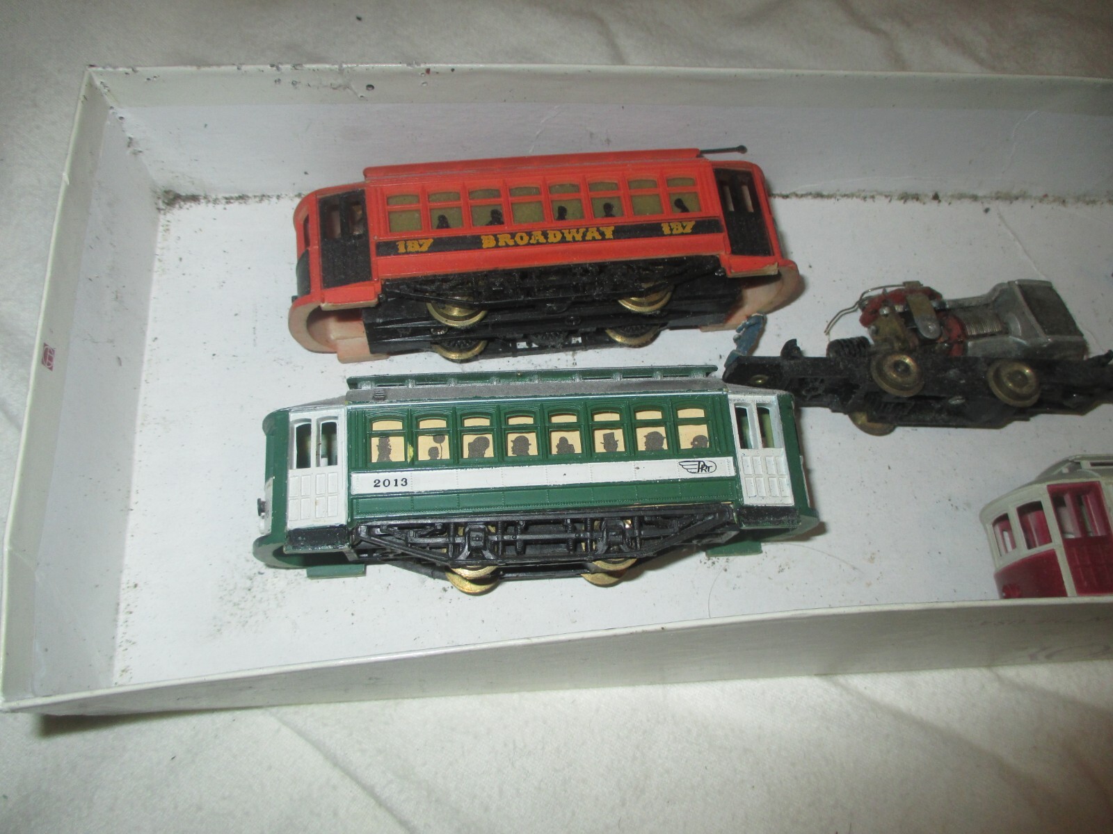 HO Scale Trolley Bodies, Motors and Parts for Kitbashing Fair to Good ...