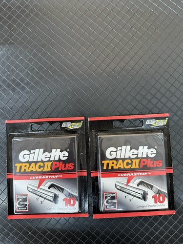 20 Gillette Track Trac II PLUS Razor Blade Shaver Replacement ...