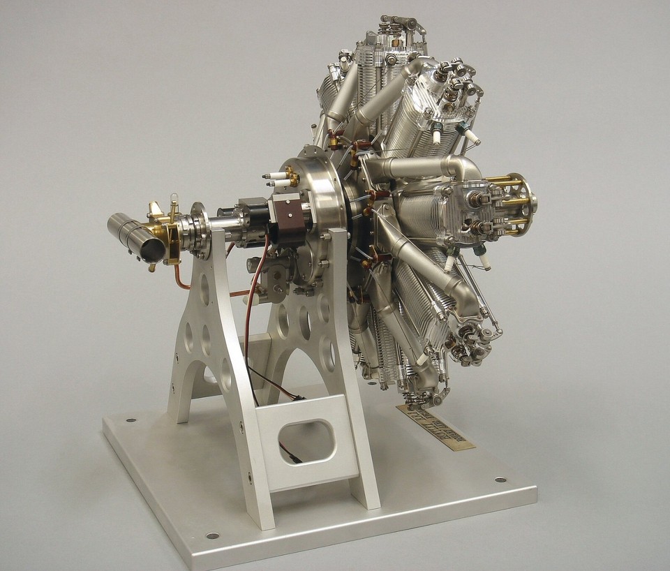 Bentley BR2 Rotary Model Airplane Engine, 1/4-scale built in 2012 | eBay