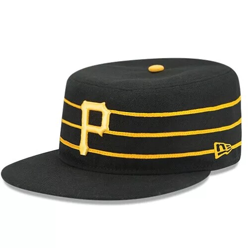 New PITTSBURGH PIRATES Pillbox HAT Fitted Sz 8 CAP New Era MLB Baseball ...
