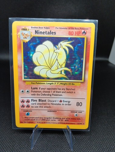 Pokémon TCG Ninetales Base Set 12/102 Holo Unlimited Holo Rare | eBay