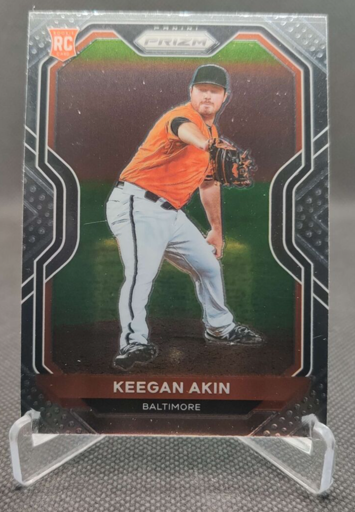 2021 Panini Prizm #14 Keegan Akin Rookie RC Baltimore Orioles baseball ...