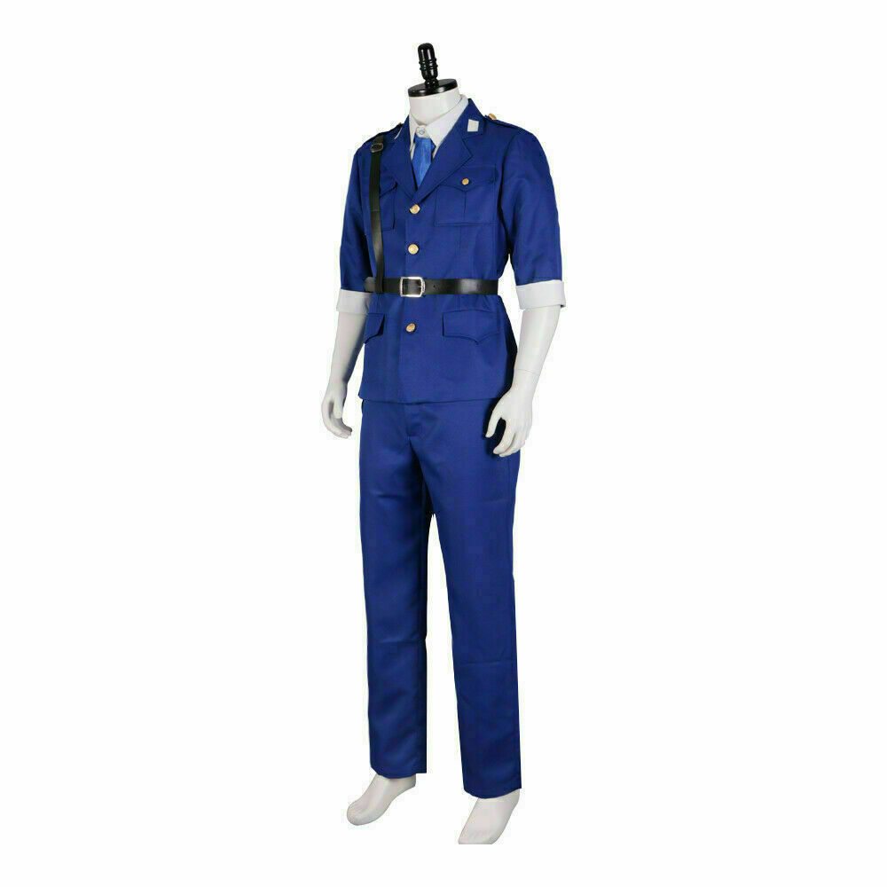 KochiKame Ryo-san Kankichi Ryotsu Uniform Outfit Anime Manga Cosplay ...