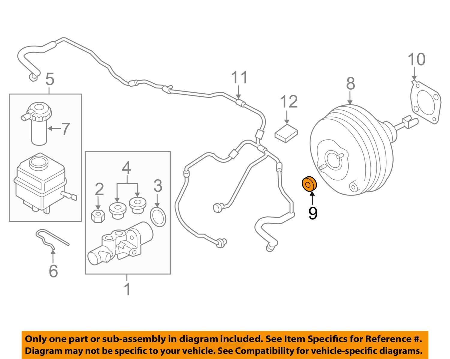 BMW 34331158929 Genuine OEM Factory Original Booster ASSY Gasket for ...
