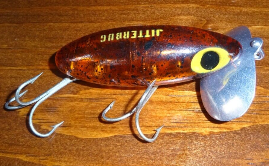 Vintage Fred Arbogast Jitterbug, Model# 650, 3", 5/8 Oz., #1 Hooks ...
