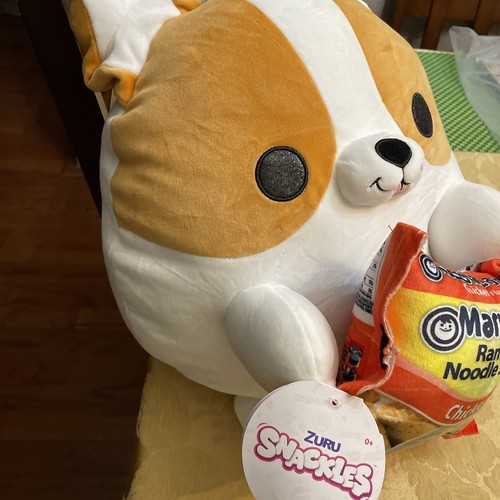 Zuru Snackles Benji The Dog With Maruchan Ramen Noodles 16 Inch Plush ...