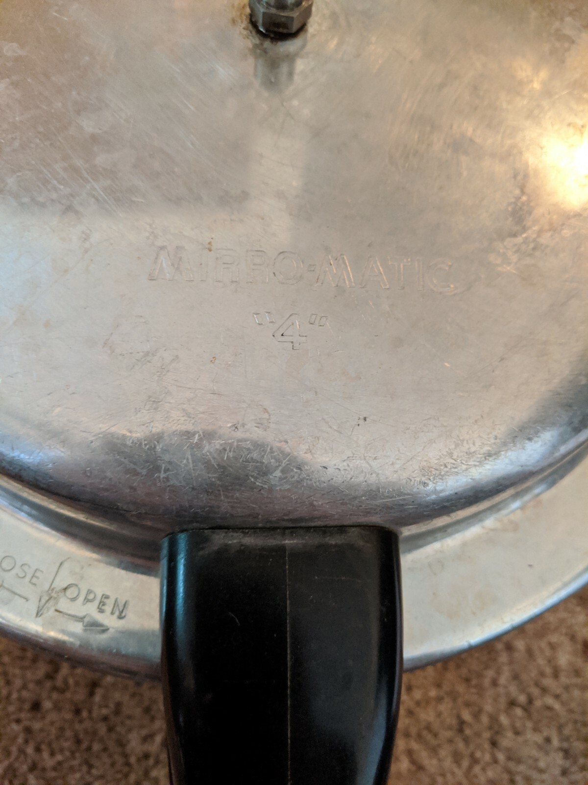 Mirro-Matic 4 Qt Aluminum Pressure Cooker 394m no jiggler | eBay