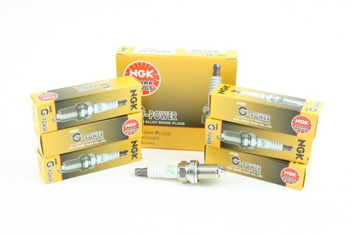 Set of 6 NGK 7092 G-Power Nickel Performance Ignition Spark Plugs ...