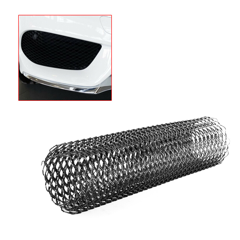 Aluminum Mesh Grill Cover Car Front Bumper Hood Vent Grille Net Black ...