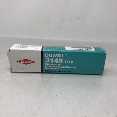 DOW DOWSIL 3145 RTV MIL-A-46146 ADHESIVE/SEALANT Gray Group II/III 90ML ...