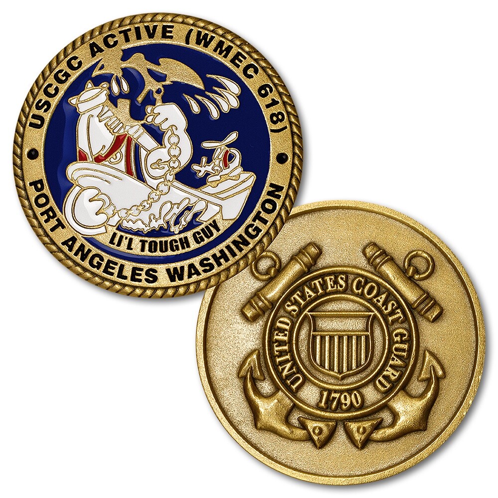 United States Coast Guard Cutter USCGC Active WMEC-618 Challenge Coin ...