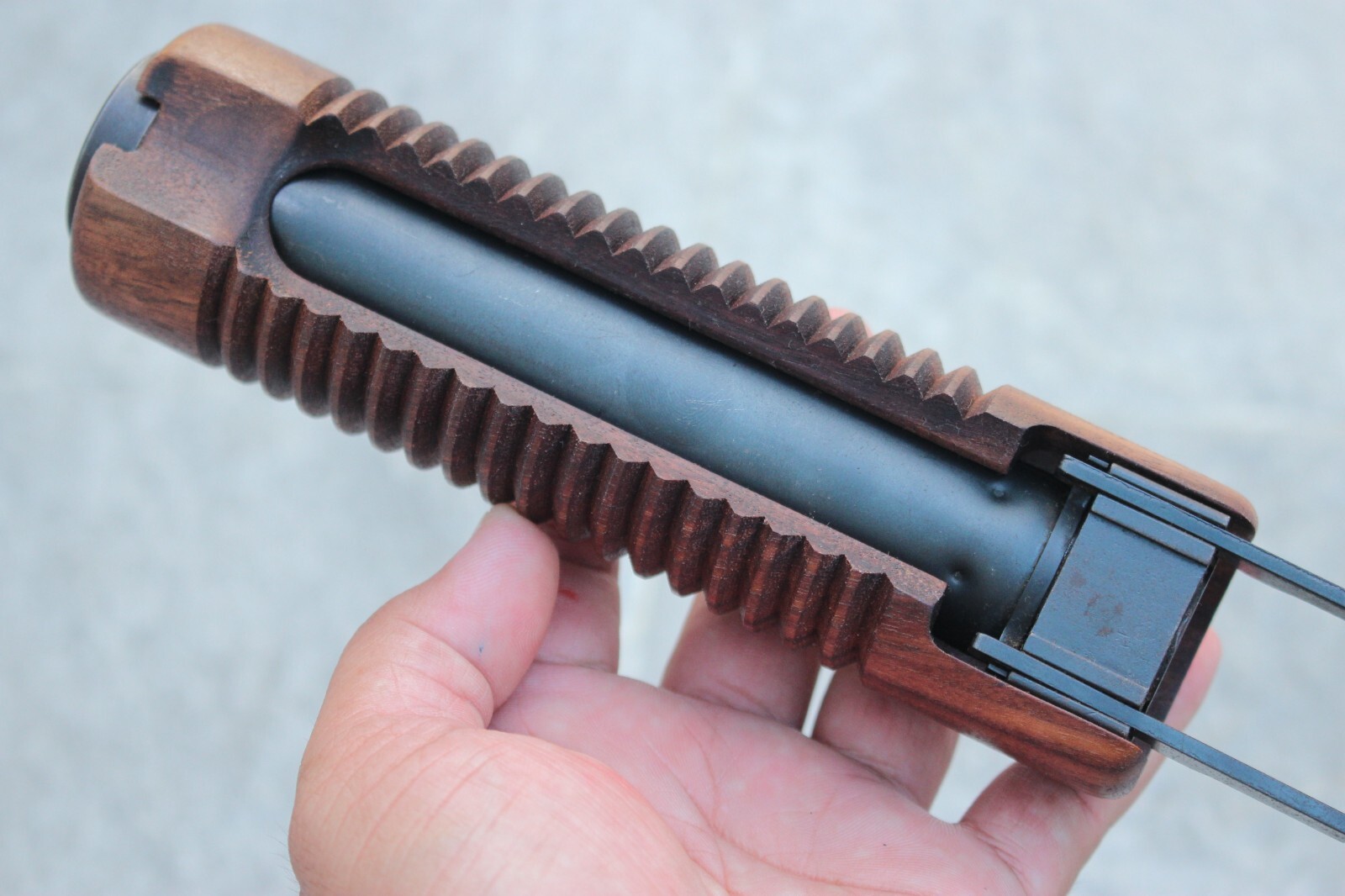 WALNUT WOOD STOCK GRIPS FOREND FOR MOSSBERG 590 SHOCKWAVE 12 GA **OIL ...