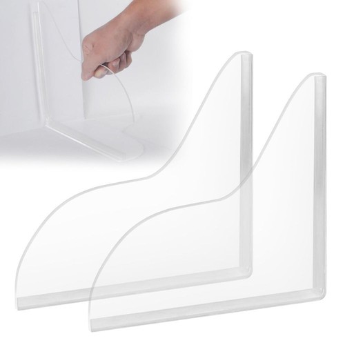 2pcs Acrylic Corner Splash Guard Water Guards Shower Water Guard ...