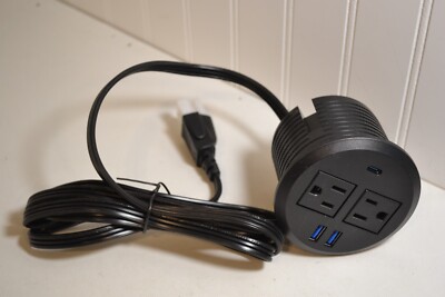 Circular Jenson Furniture Power Distribution Unit JN06-03-22 2 Outlet ...