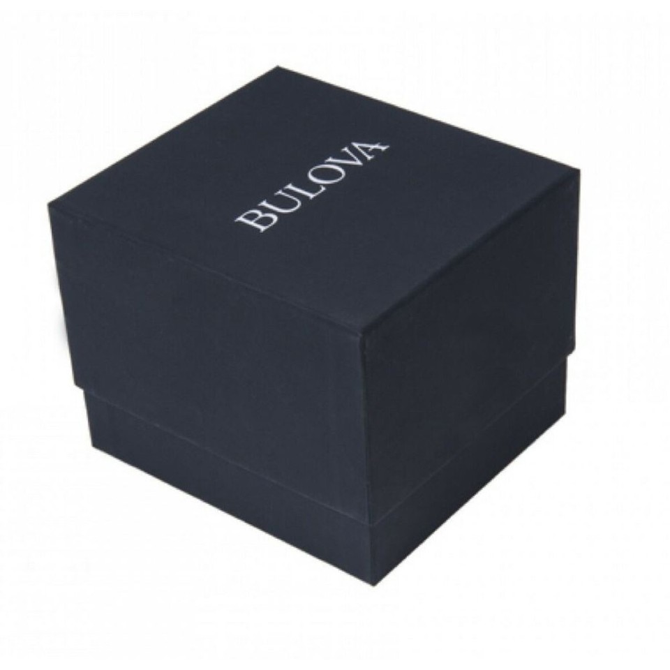 Bulova Men LED Computron D-Cave Black Stainless Steel Watch 32MM 98C140 ...