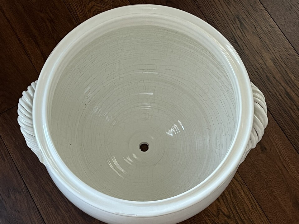 SOLD OUT Williams Sonoma Exclusive White HUGE Tree Planter Pot Italy ...