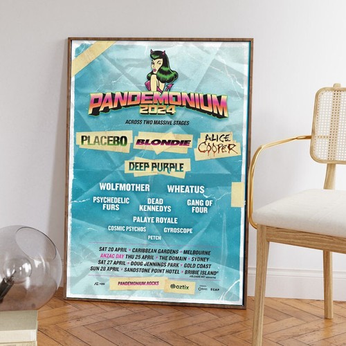 Pandemonium Rocks 2024 Poster | eBay Australia