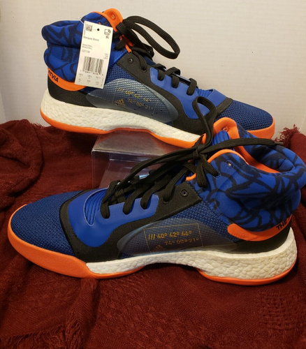 NEW Adidas Marquee Boost Blue Orange Basketball Shoes (G27738) Men's ...